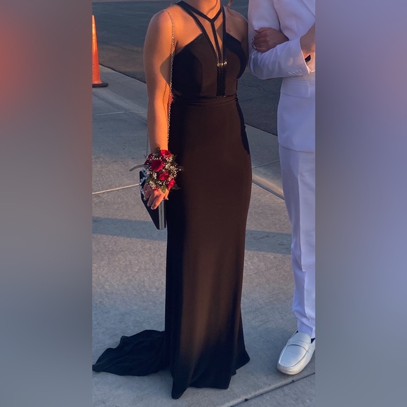 Dresses | Ellie Wilde Black Prom Dress | Poshmark